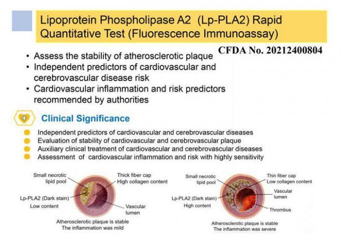 Lp-PLA2 Rapid Test Kit IFA IVD High Stability Assay