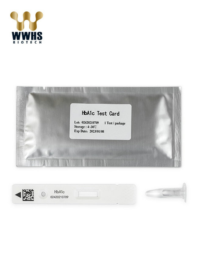 HbA1c Rapid Test Diagnostic Kit Cassette High Accuracy 25T
