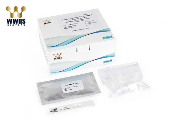 One Step POC Test Kit 500 Tests/Hour FIA Assay For Cardiac Detection