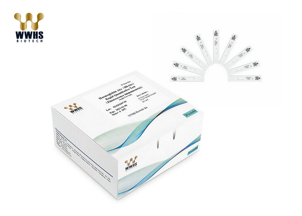 One Step FIA HBA1C Rapid Test Kit 500 Tests/Hour CE Approval