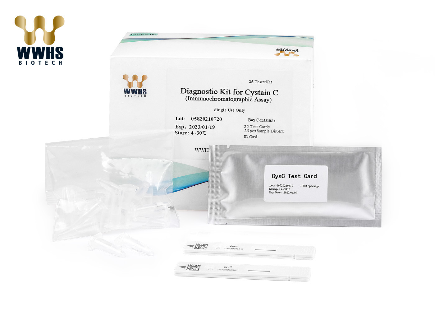 Diagnostic Kit for Cystain C Rapid Test Kit IFA Colloidal Gold IVD ...